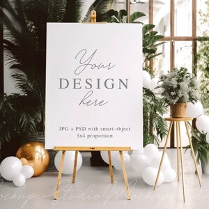 Welcome Sign Mockup, 3x4 Proportion Clear Welcome Sign Mockup, PSD ...