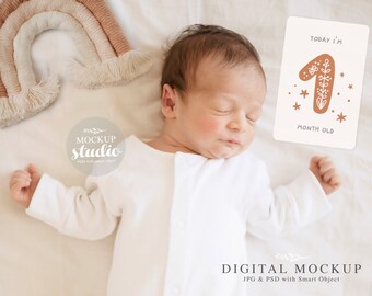 Milestone Card Mockup - Etsy