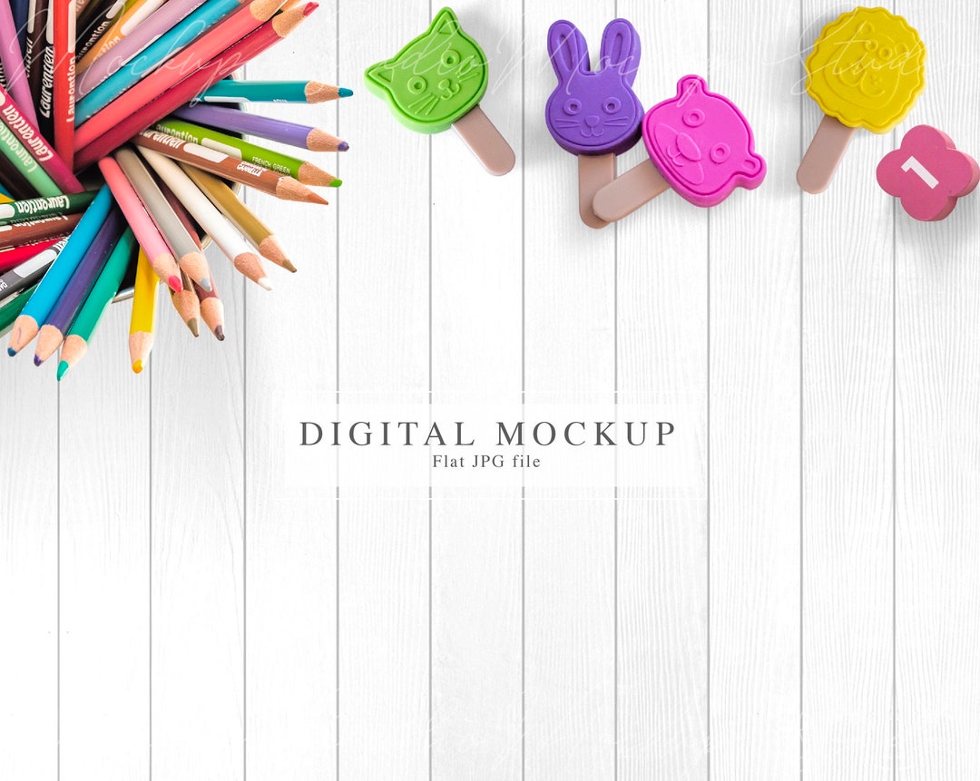 Kids Art and Craft Mockup, Back to School Mock Up, Colorful Kids ...