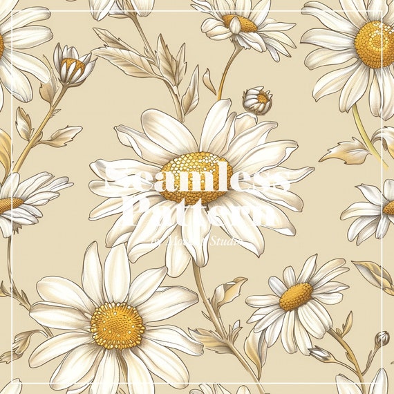 Vintage Daisy Background