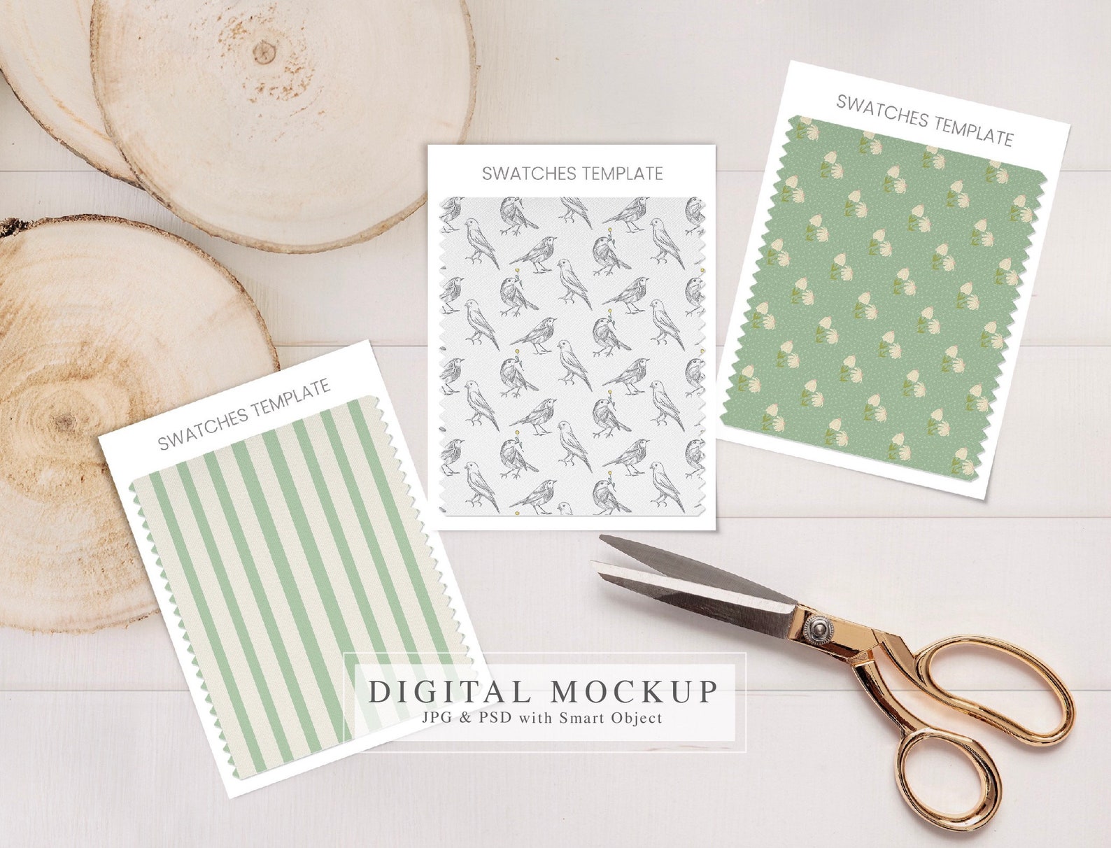 Fabric Sample Mockup Textile Swatches Mockup PSD Smart - Etsy