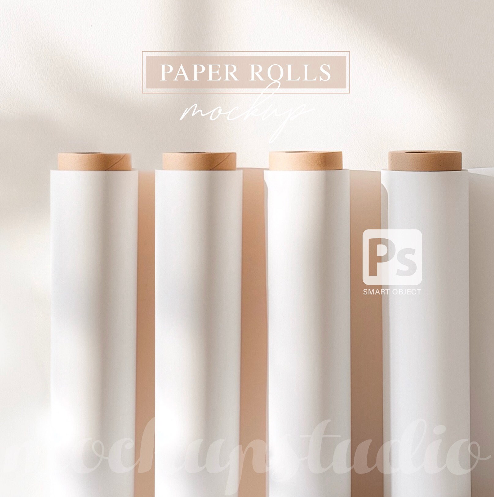 Elegant Wrapping Paper Roll Mockup: PSD Template (digital Download) - Etsy