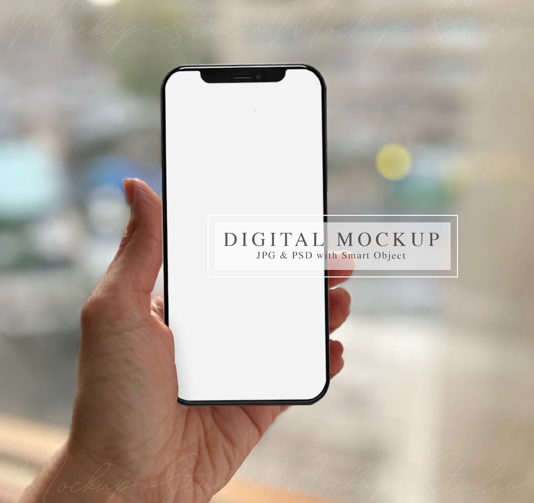 IPhone Screen Mock Up, iPhone Mockup, Clear iPhone Mockup, Device ...