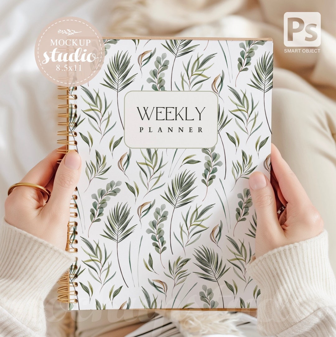 Gold Ring Notebook Mockup: 8.5x11 Digital Layout (PSD) - Etsy