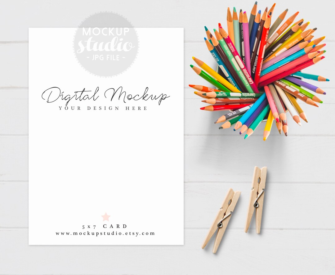 Kids Mockup, 5x7 Invite Mockup, Kids Art and Craft Mock Up, Back to ...