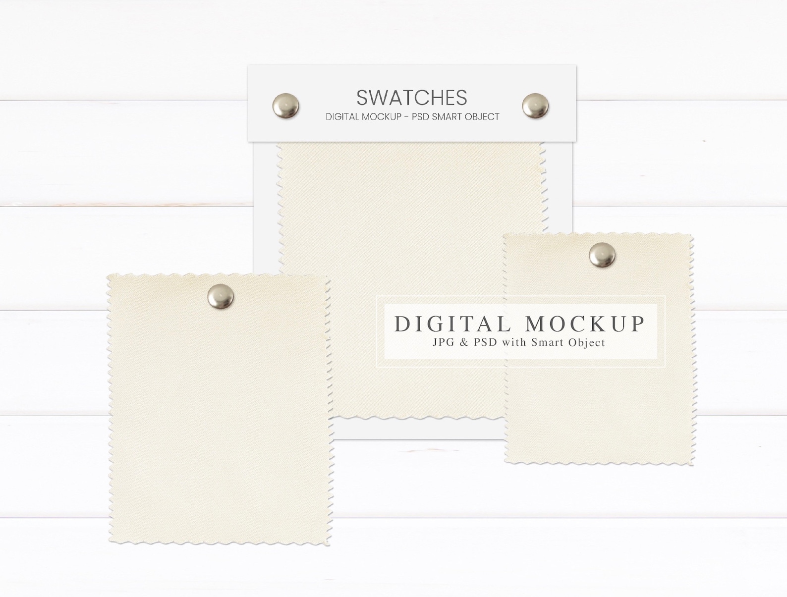 Fabric Swatches Mockup, PSD Smart Object, Textile Mood Board - Etsy