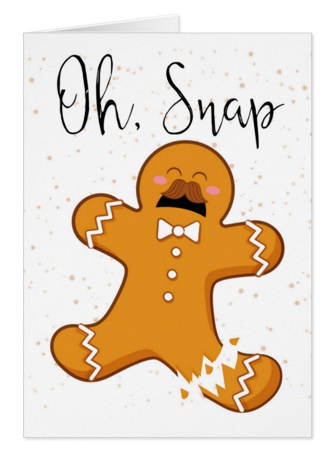 Oh Snap Gingerbread Man Oh Snap Gingerbread Woman Oh Snap | Etsy