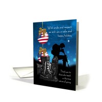 Military Deployment Christmas Card, Military Hero Card, Active-duty ...