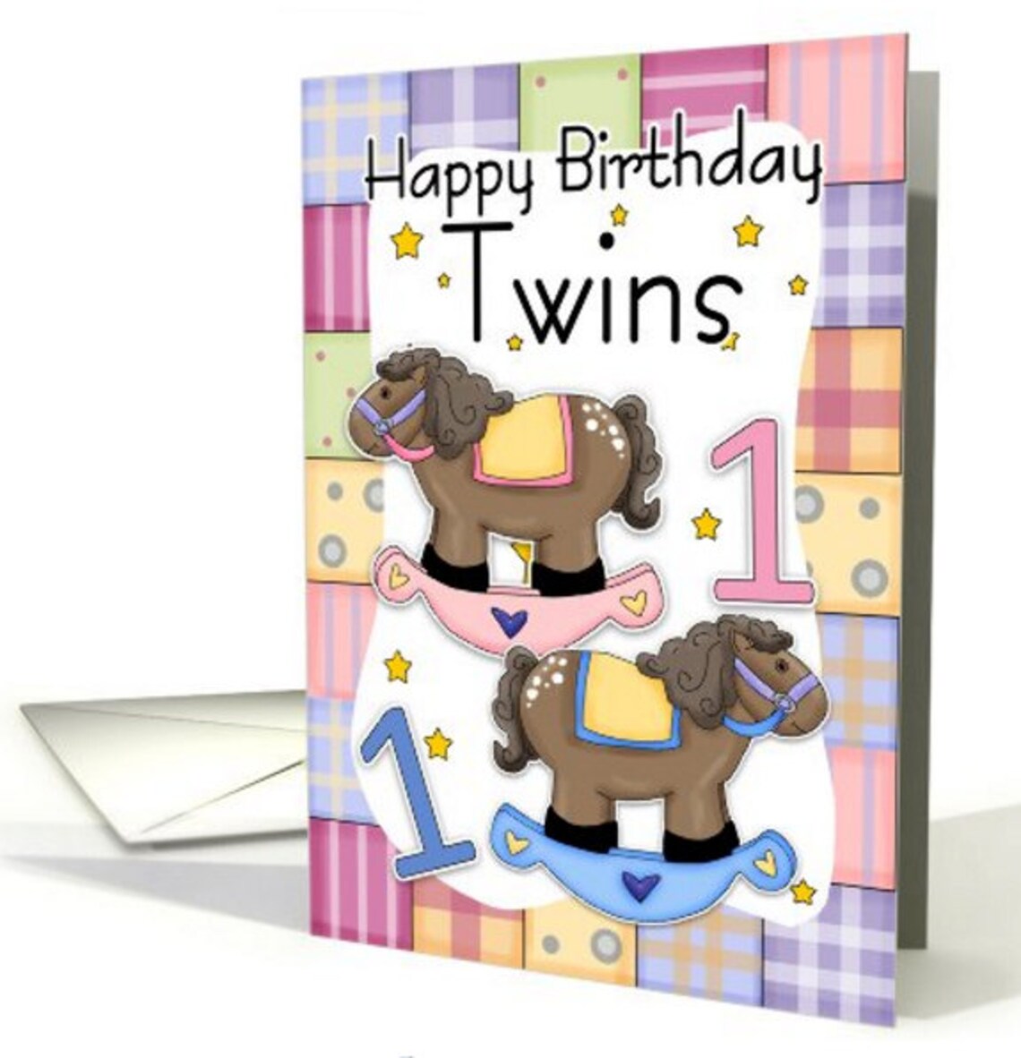 Triplets First Birthday Card Three Little Rocking Horses - Etsy