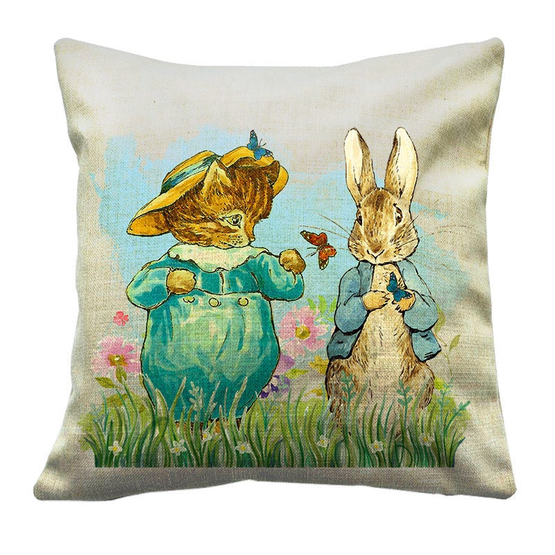 Peter Rabbit and Tom Kitten in the meadow Beatrix Potter | Etsy