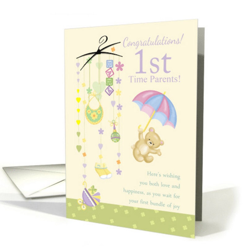 1st Time Parents Pregnancy Congratulations card Cute Cards | Etsy