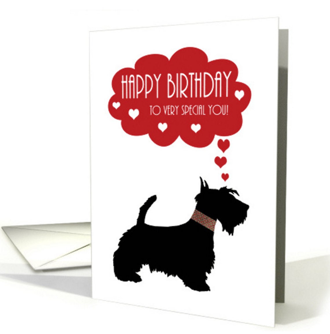 Birthday With Silhouette Scottish Terrier - Scottie Dog Card Birthday ...