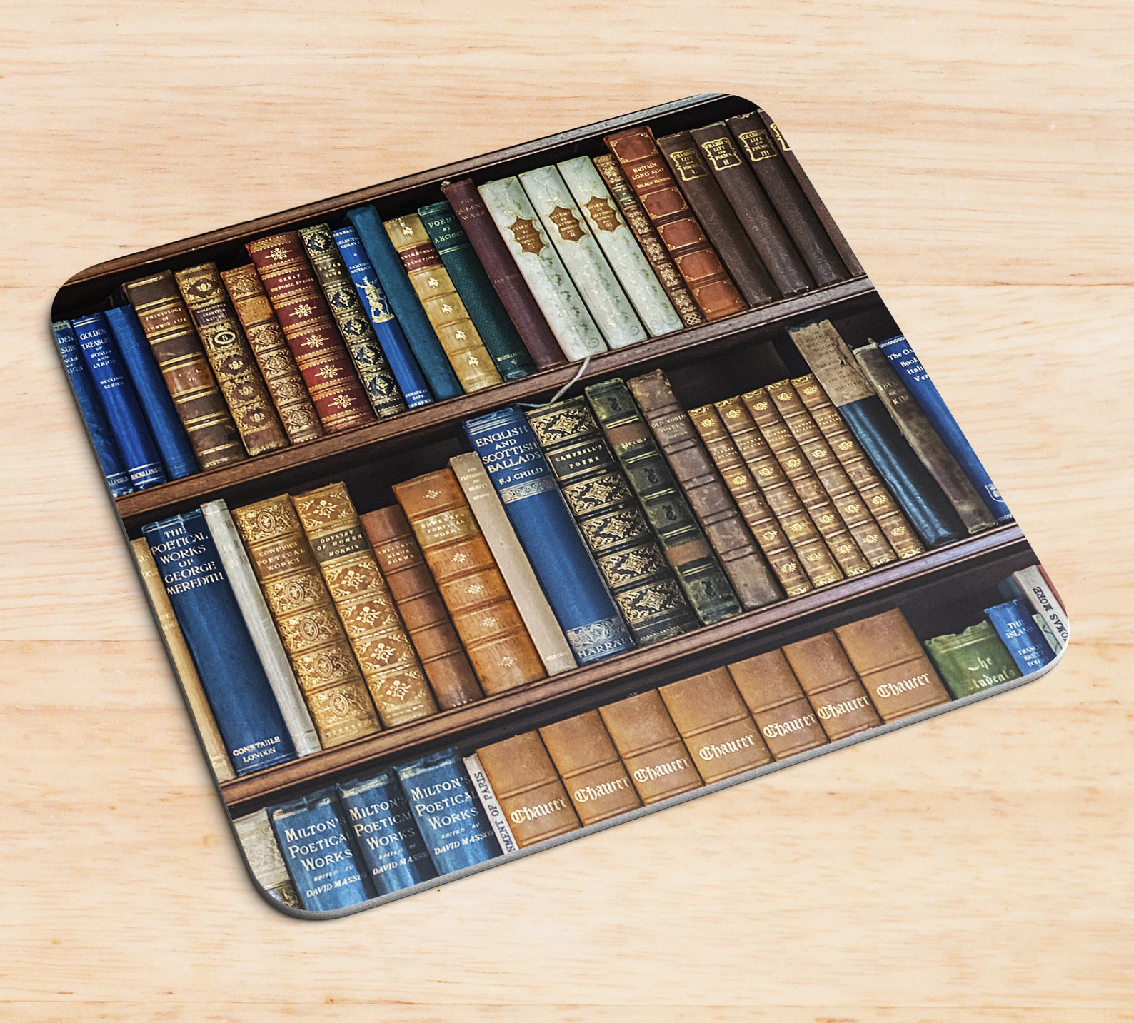 Set of 4 Vintage Book Coaster Poets Home Gift Home Ware - Etsy