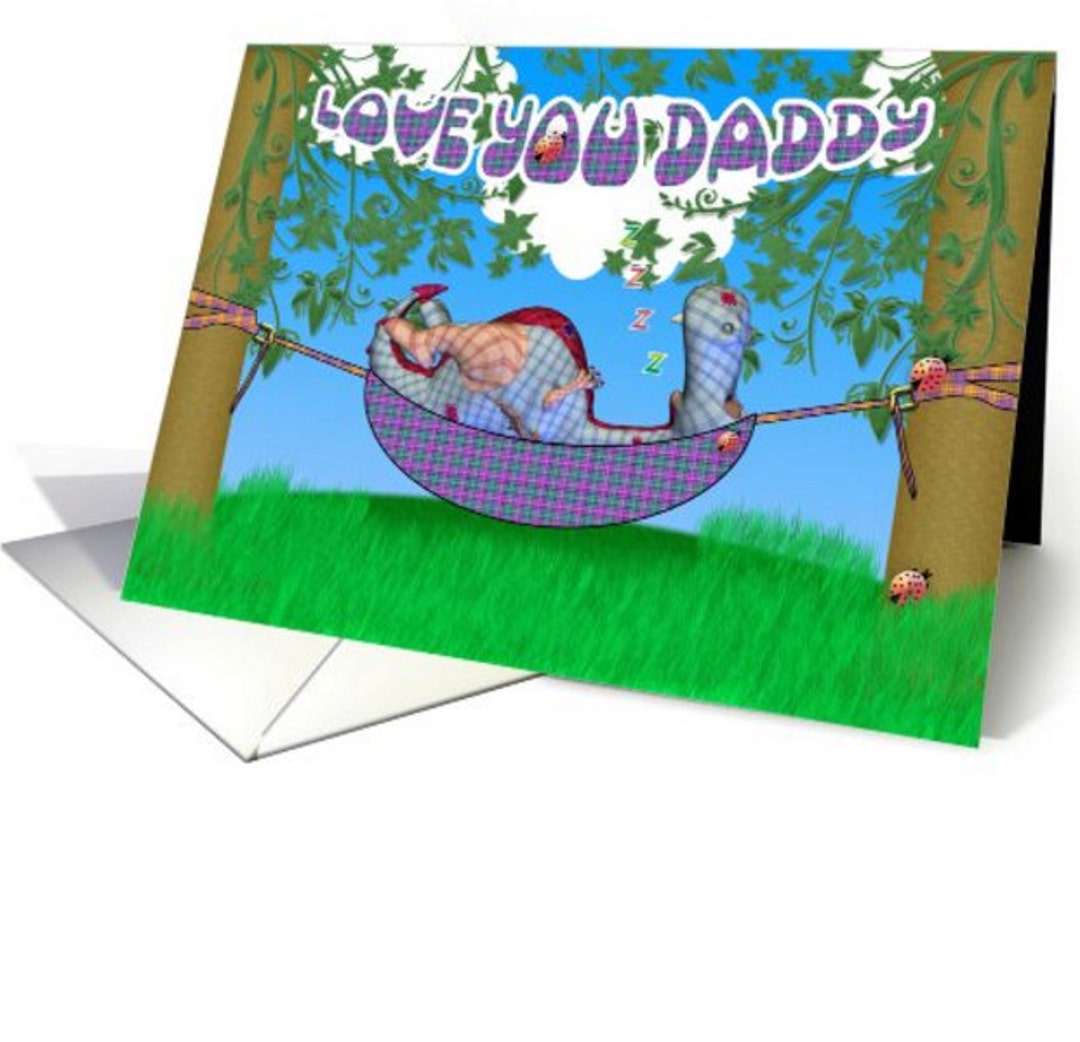 Father's Day Card - Snoozing Snoring Dragon, Who's Dad Does Not Sound ...