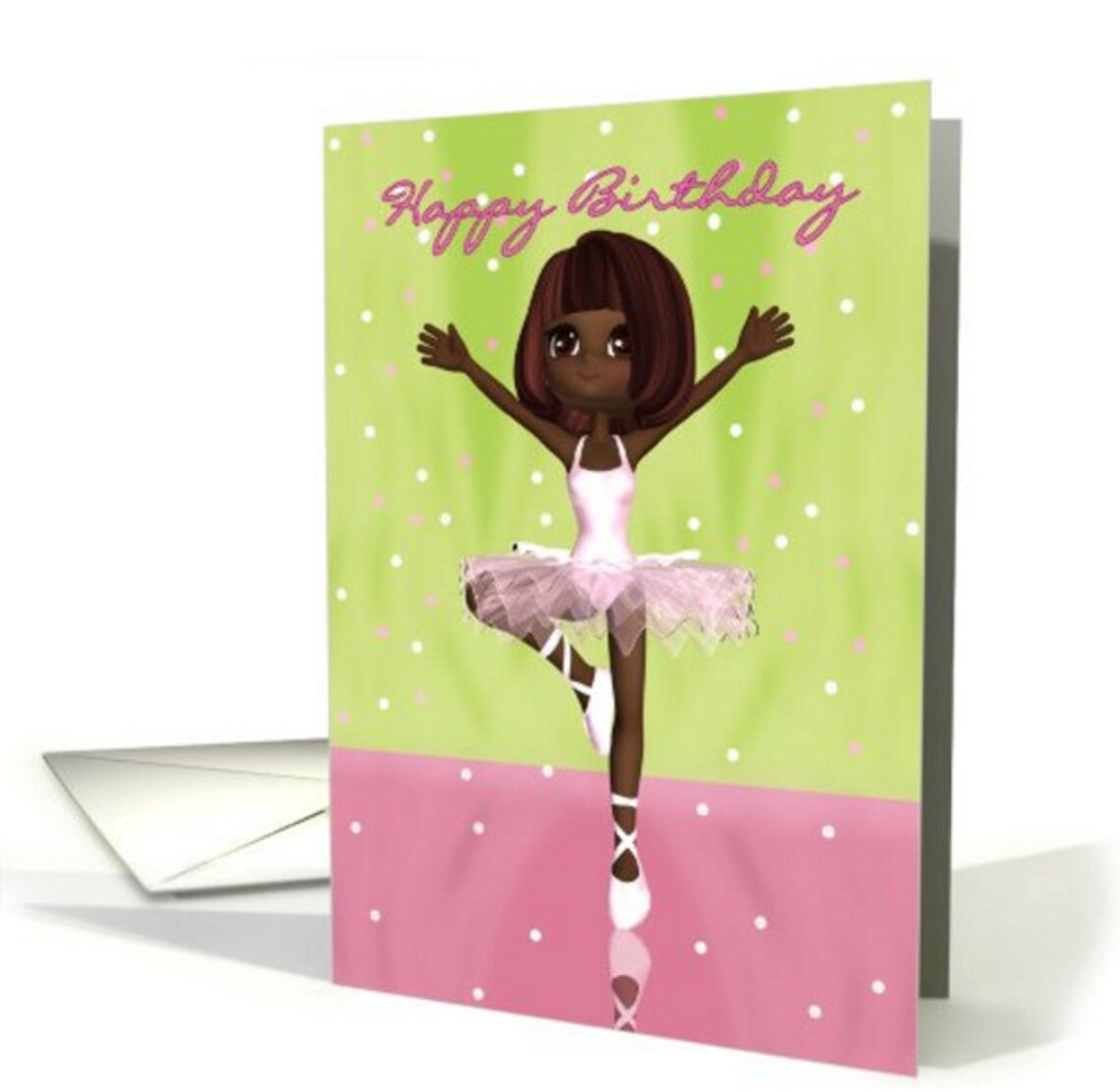 Ballet Dancer Birthday Card - Ballerina Birthday Card, a Choice of Two ...