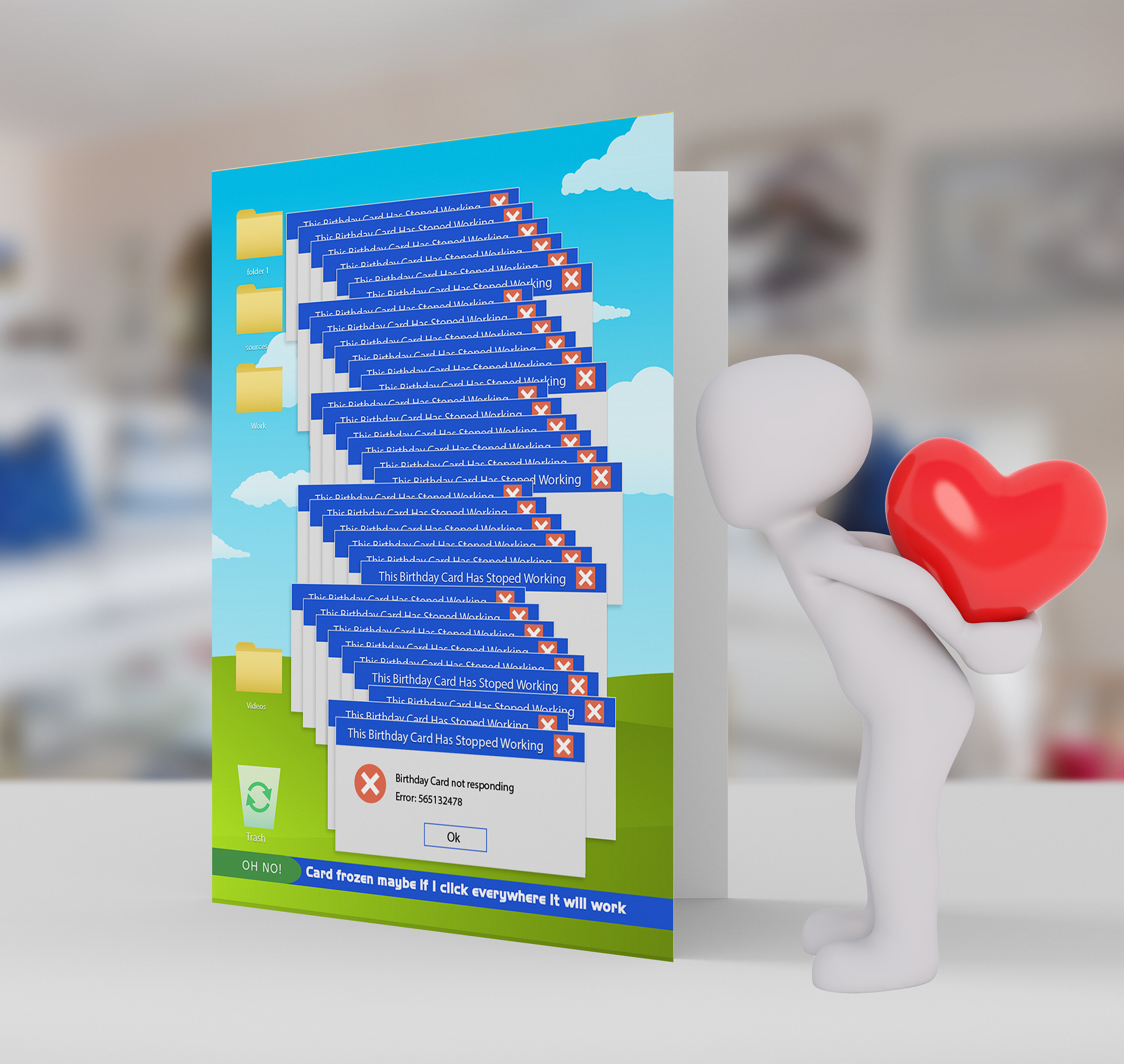 Humorous Computer Not Working Birthday Card Annoying - Etsy UK