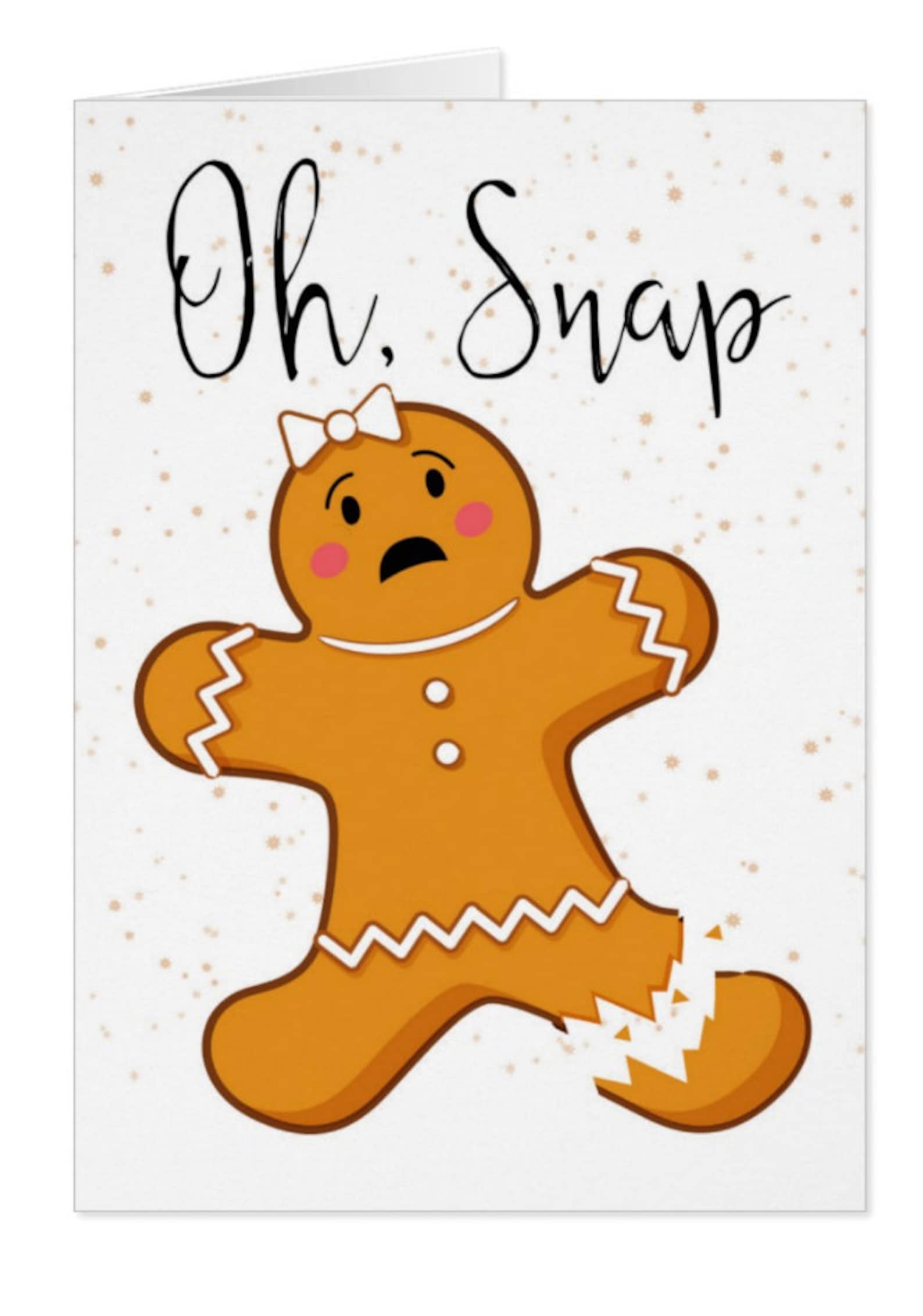 Oh Snap Gingerbread Man Oh Snap Gingerbread Woman Oh Snap - Etsy