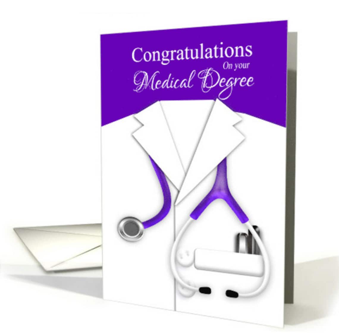 Graduation Card, Graduation Medical Degree, Graduation Congratulations ...