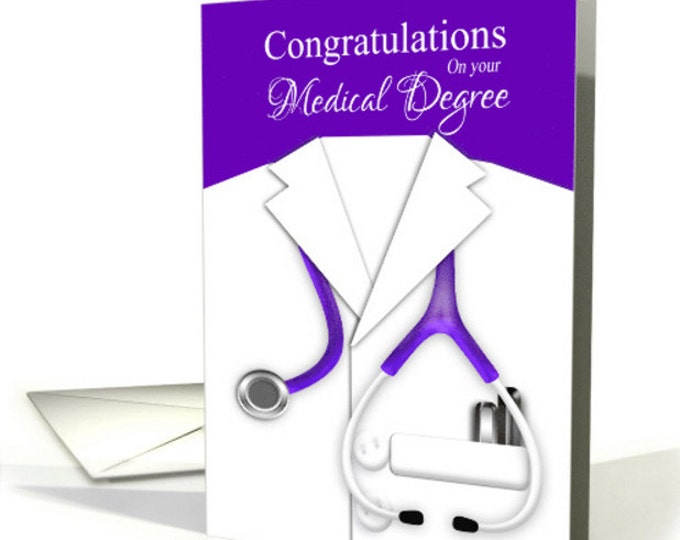Graduation Card, Graduation Medical Degree, Graduation Congratulations ...
