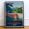 Southwest Chief Train Poster Unframed - Etsy