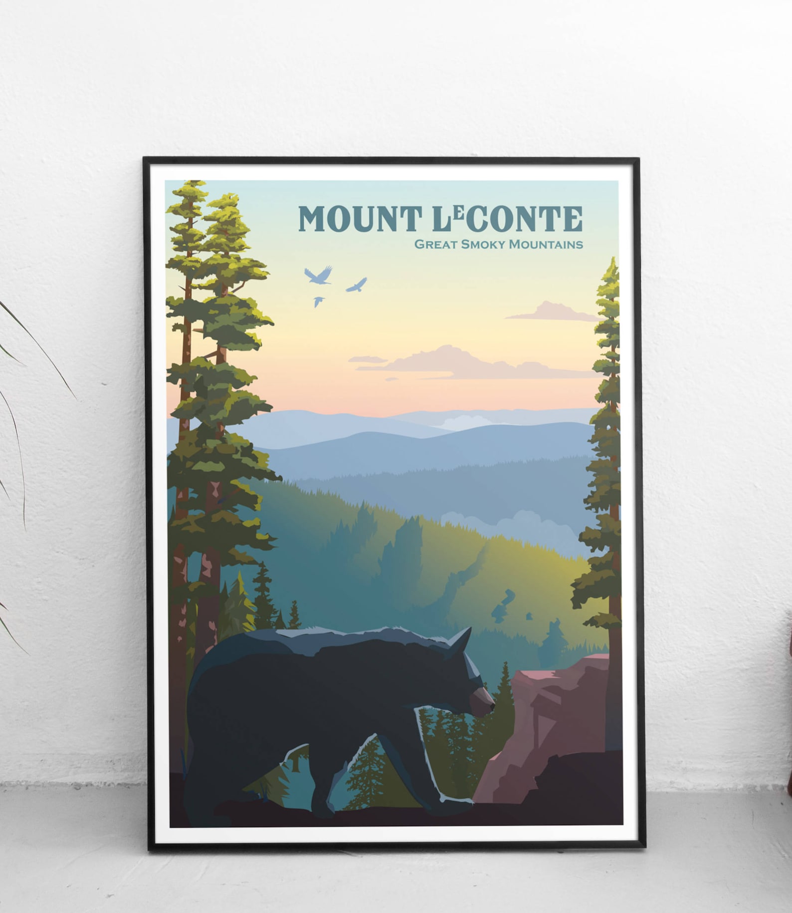 Mount Leconte Great Smoky Mountains Unframed | Etsy