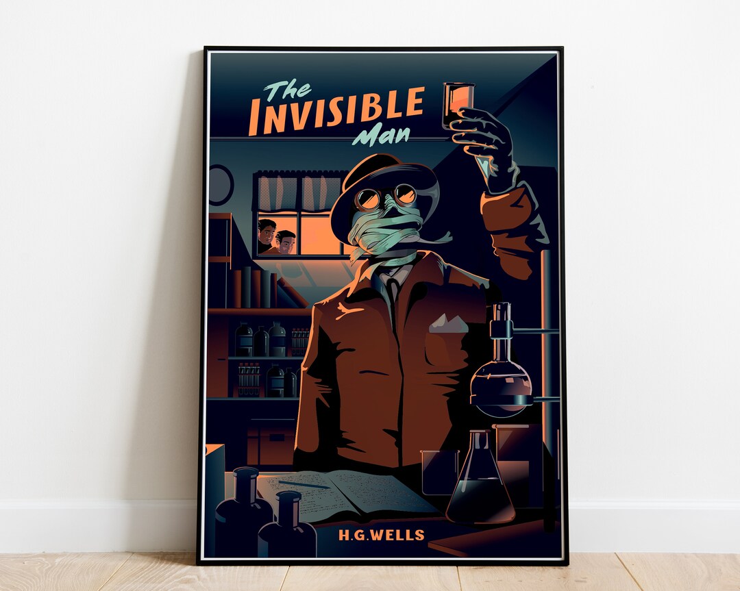 The Invisible Man | Book Poster | Unframed - Etsy
