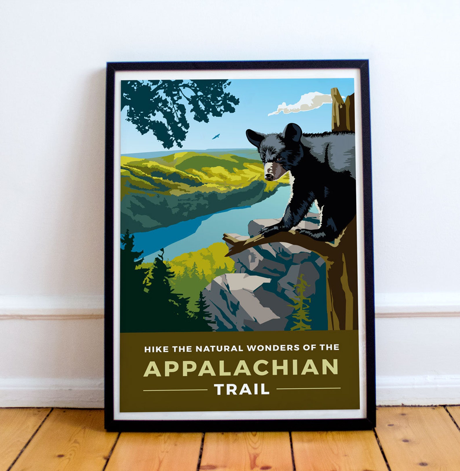 Appalachian Trail Travel Poster Unframed - Etsy