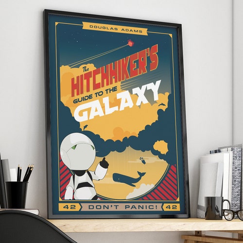 Hitchhiker's Guide to the Galaxy Quote Poster/print A | Etsy