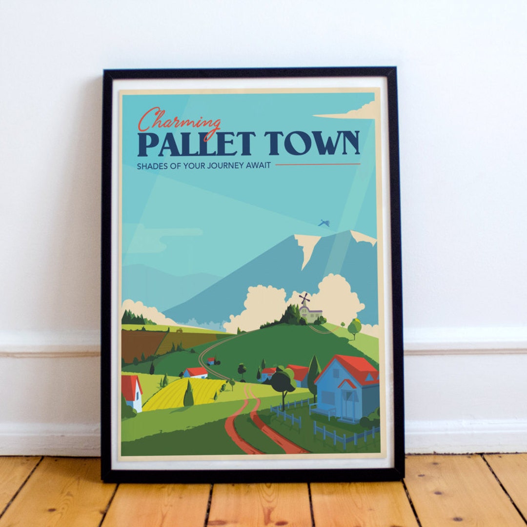 Pokemon Pallet Town | Unframed - Etsy