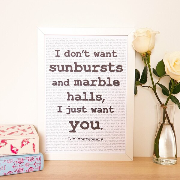 L M Montgomery Quote - Etsy