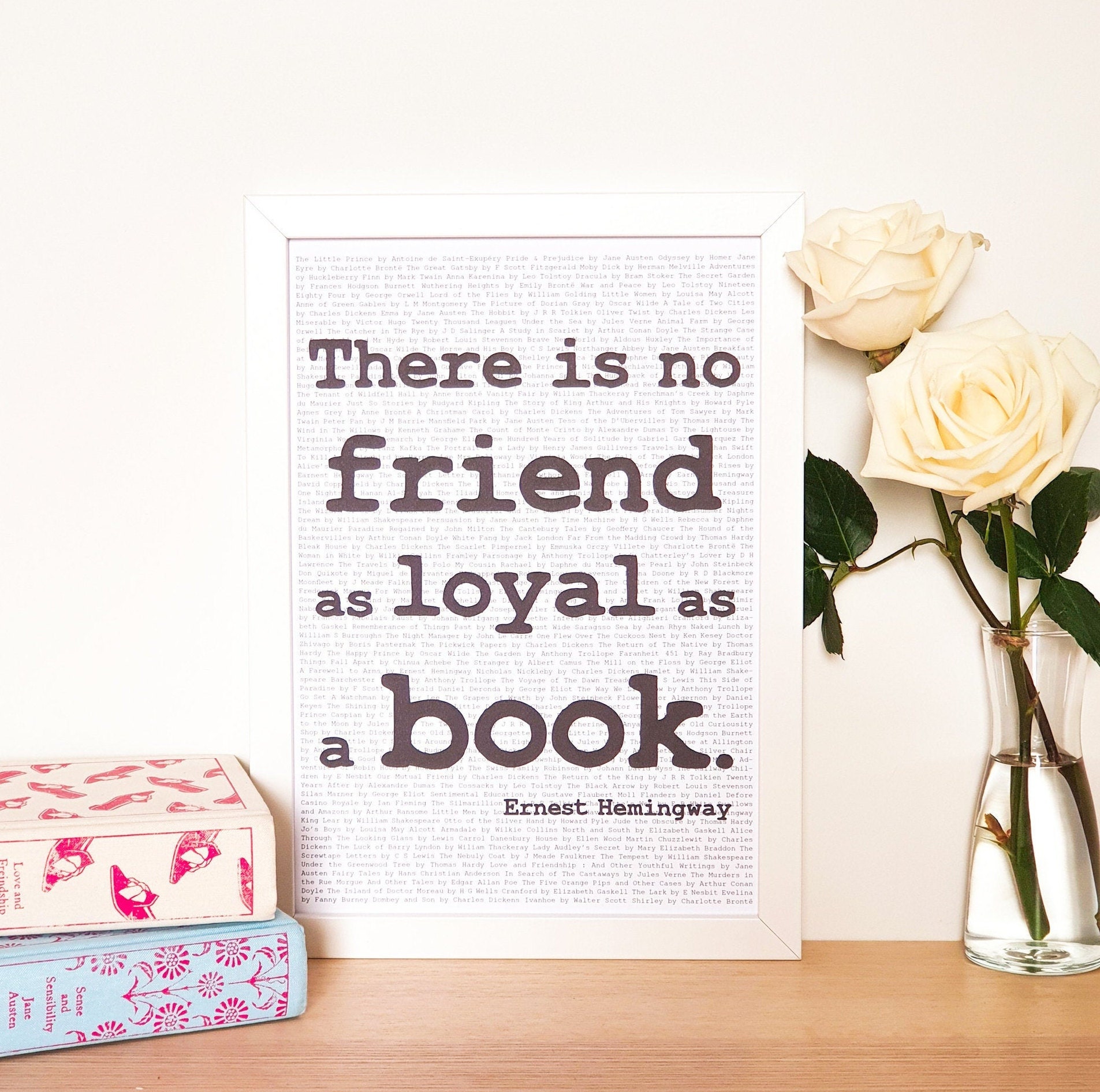 Ernest Hemingway Print Friend Book Quote Bookish Gift - Etsy