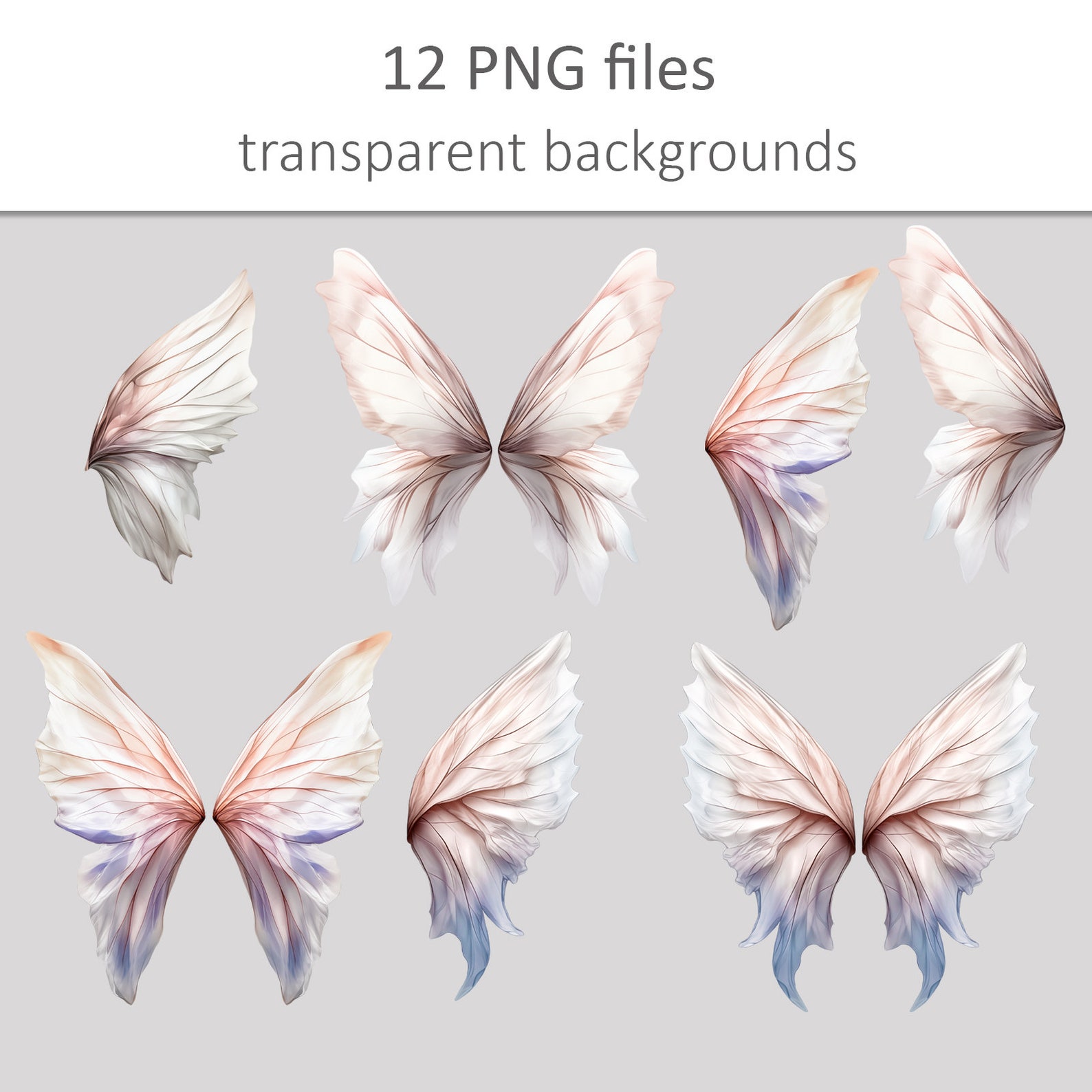 Wings Overlays PNG Transparent Backgrounds, Photo Overlays, Photography ...