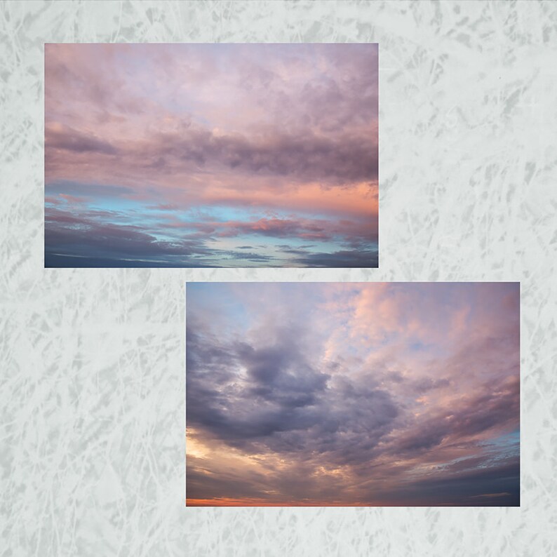 Sky Overlays Set Sunset Clouds Dramatic Sky Clouds Overlay - Etsy
