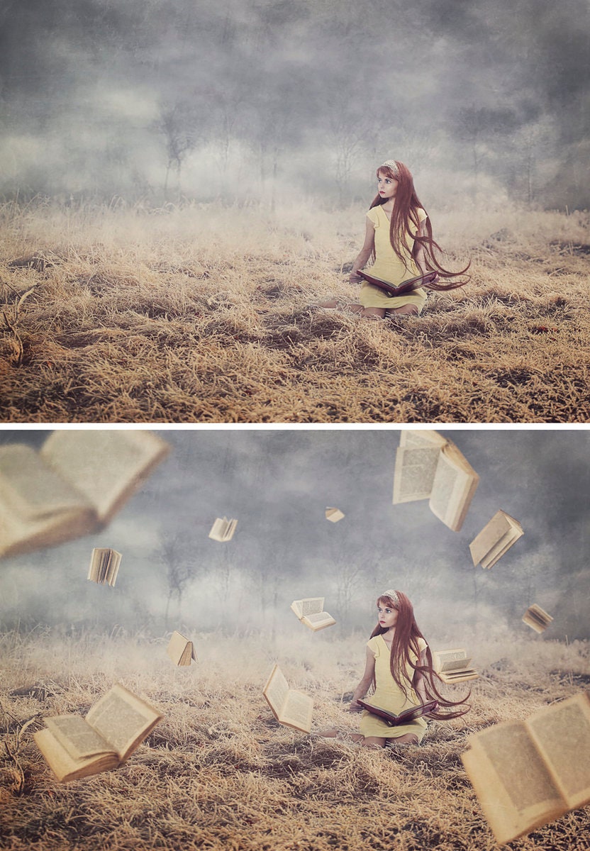 Flying Books Overlay, Photo Overlays, Books Photo Overlay, Old Books ...