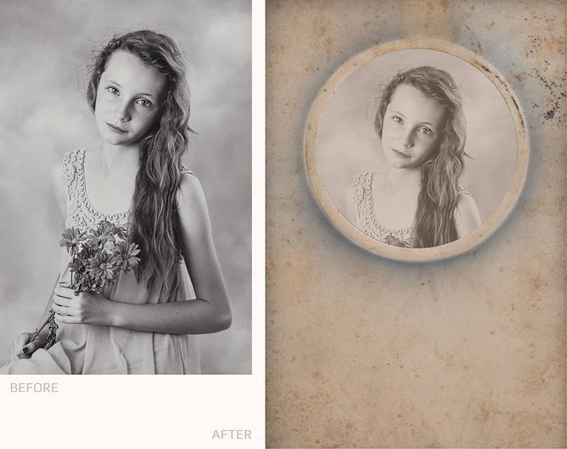 Photo Overlays Vintage Frame Photography Overlay Old Photo - Etsy