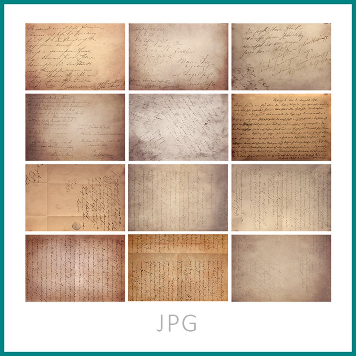 Vintage Textures Old Paper Textures Old Letters Paper Old - Etsy