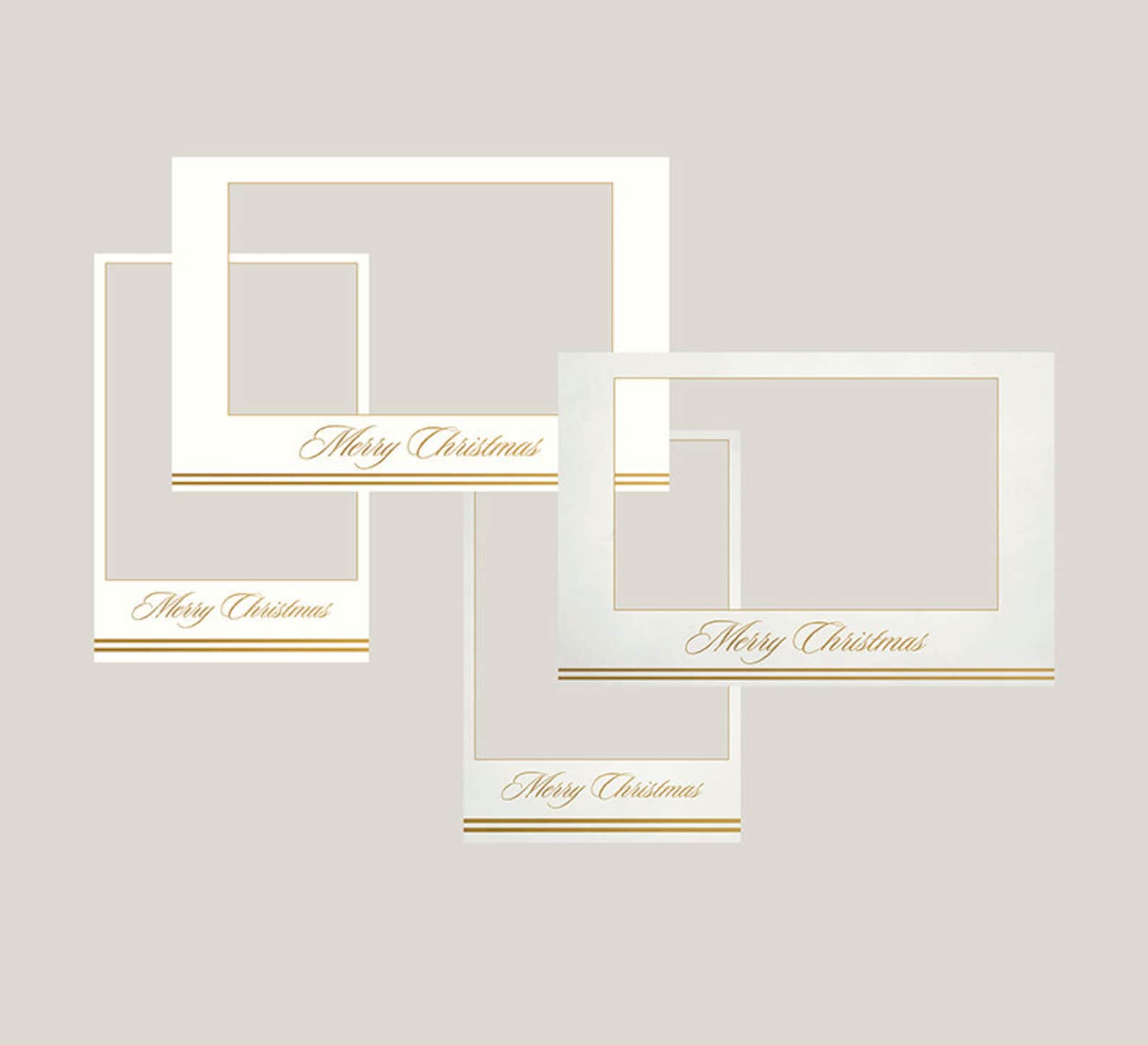 Christmas Gold Frames, Christmas Overlays, Christmas Card, Photo ...