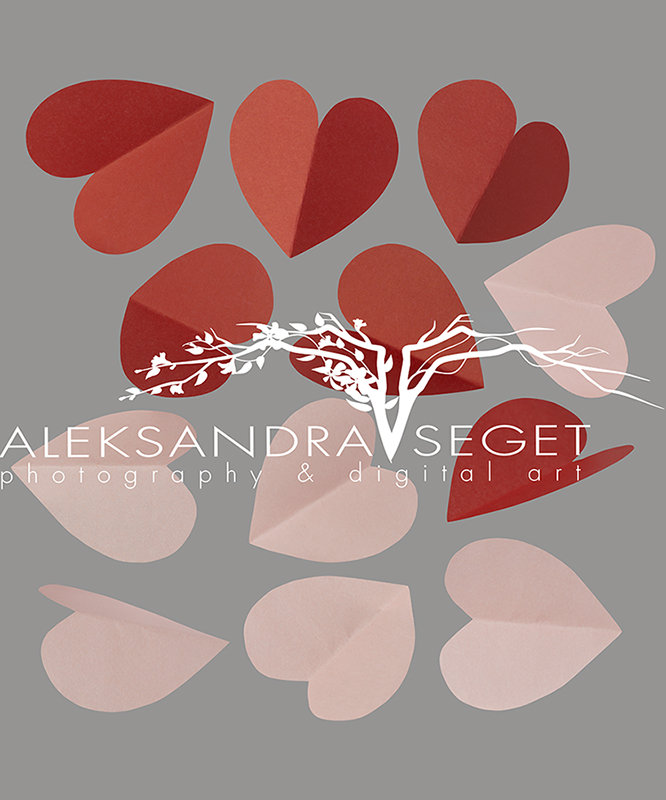 Paper hearts photo overlay Valentines heart photoshop | Etsy