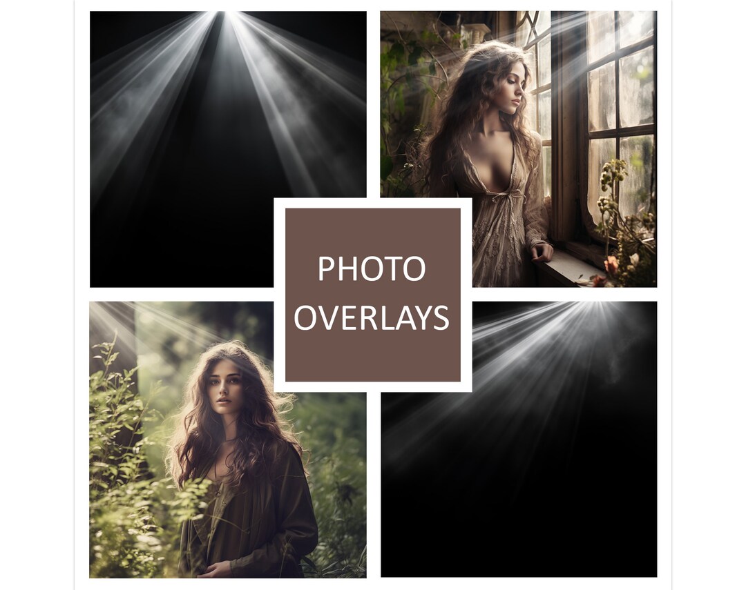 30 Light Photo Overlays, Photography Overlays, Bokeh Background, Photo ...