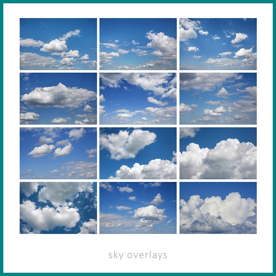 Realistic Sky Sky Overlays Photography Sky White Clouds - Etsy