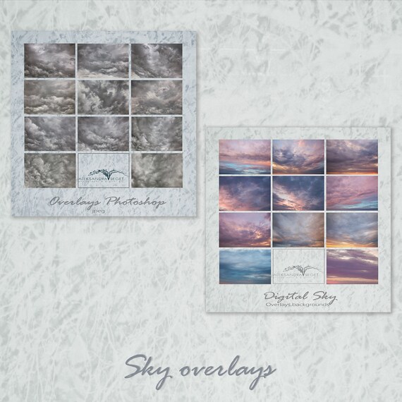 Sky Overlay Bundle Sky Texture Sunset Skies Dynamic Sky | Etsy
