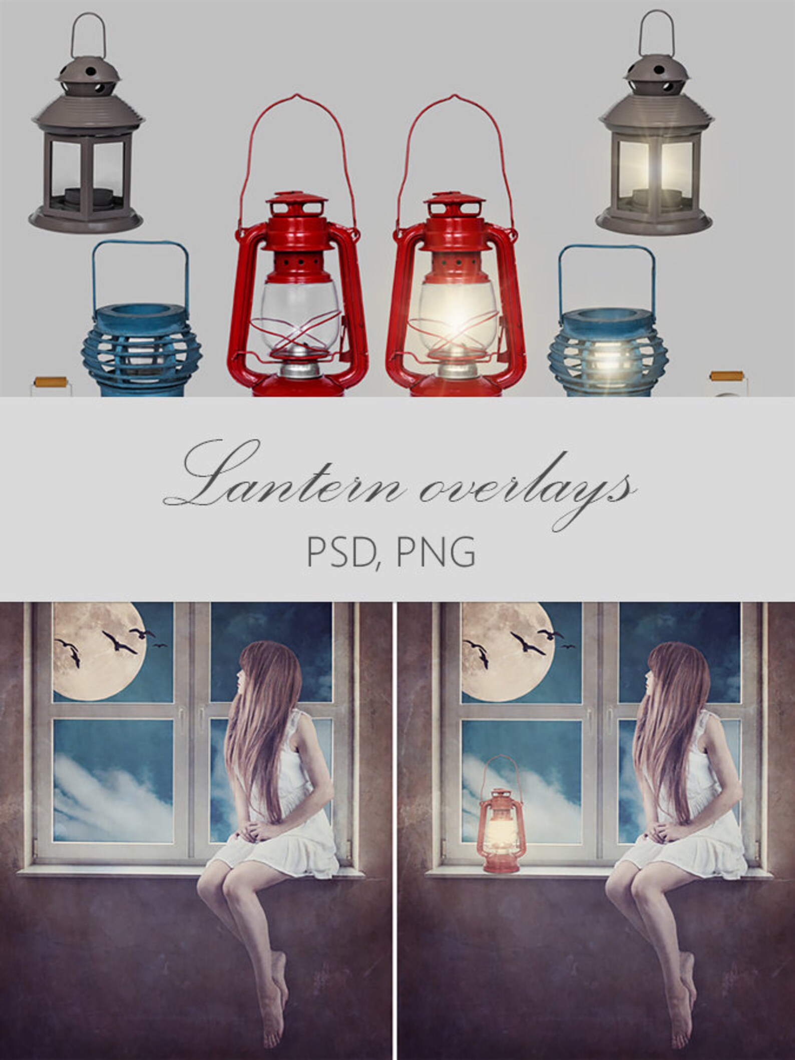Lantern Overlays, Digital Overlay, Photography Overlays, Lantern ...