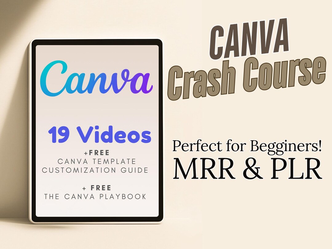Canva Video Crash Course: Template Customization Guide (MRR + PLR ...