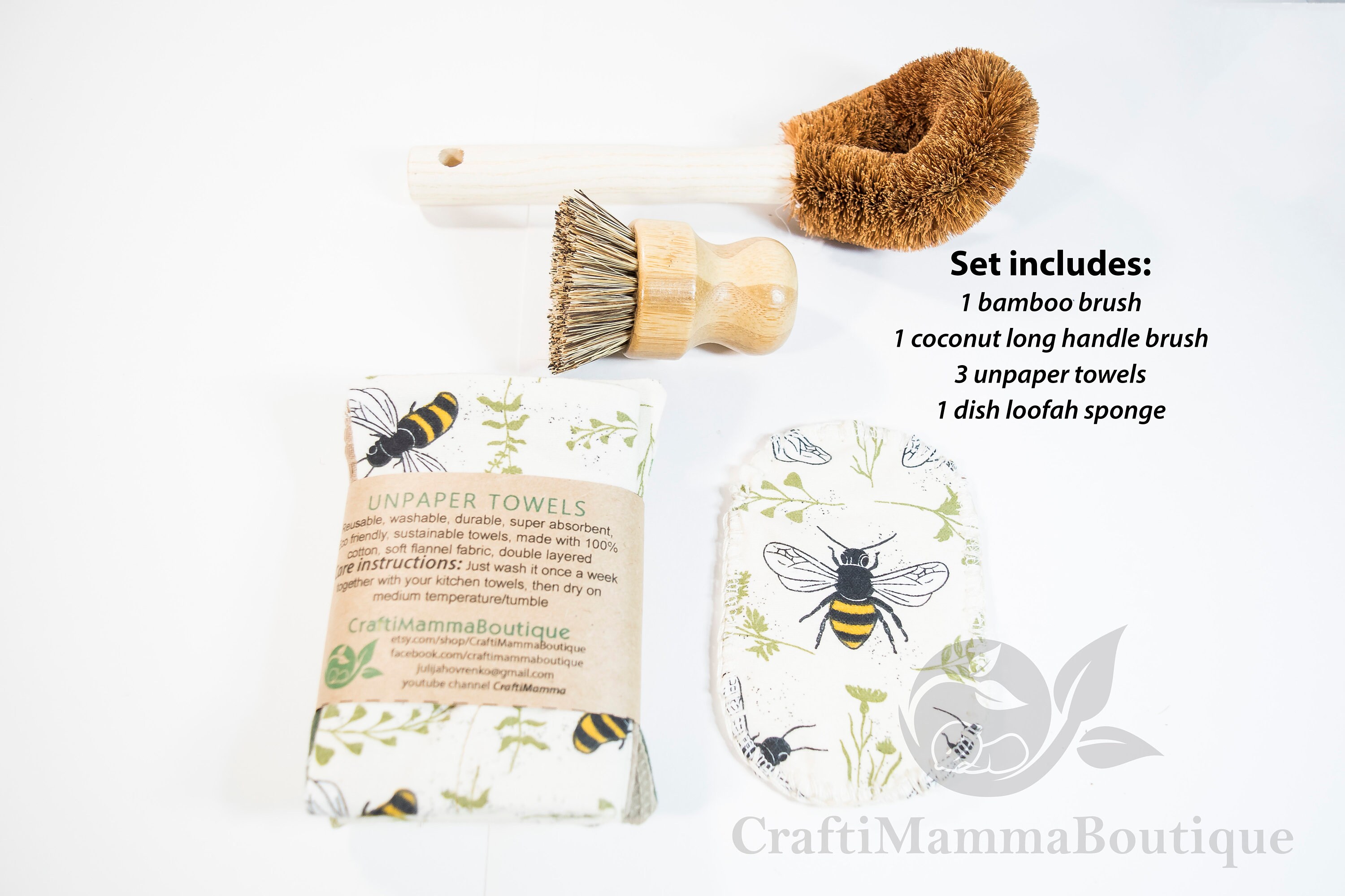 Eco Friendly Cleaning Kit/ GIFT BOX, Zero Waste Gifts, Housewarming ...