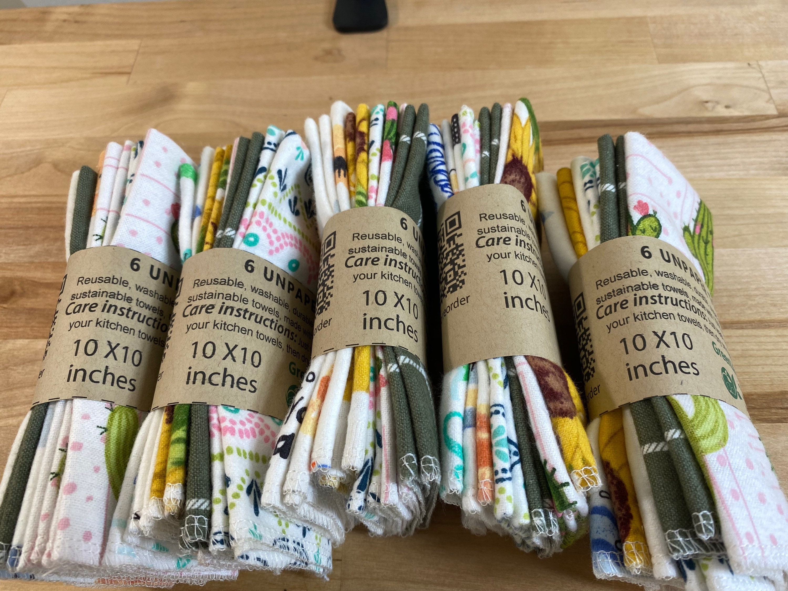 Reusable Flannel Napkins/towels Multi Colors Patterns SINGLE - Etsy