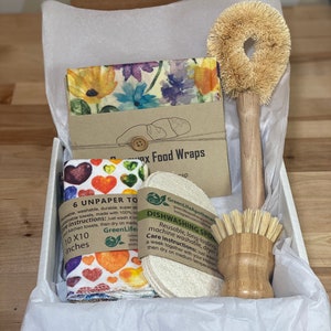 11 Items Eco Friendly GIFT BOX Zero Waste Kitchen Cleaning Supplies ...