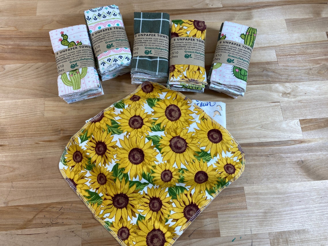 Reusable Flannel Napkins/towels Multi Colors Patterns SINGLE - Etsy