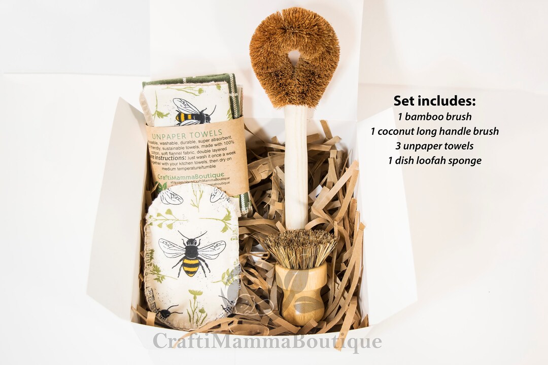 Eco Friendly Cleaning Kit/ GIFT BOX, Zero Waste Gifts, Housewarming ...