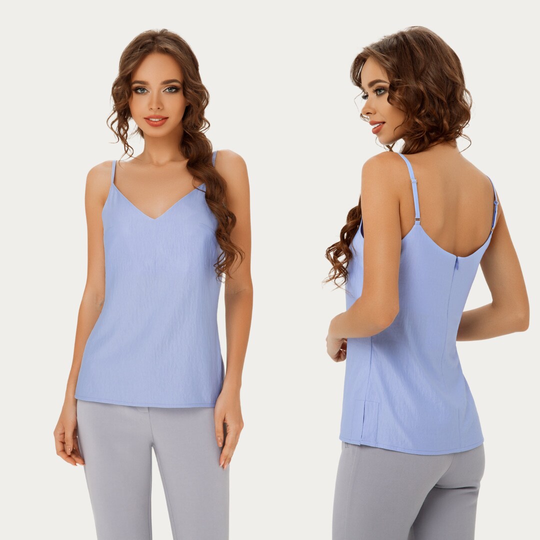 Lilac Decollete Top, Elegant and Flattering Women's Blouse, Stylish V ...