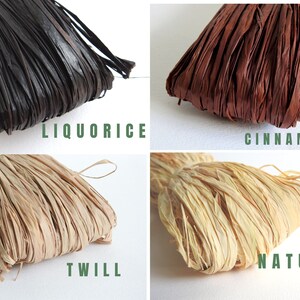 Raffia for Weaving Bags Hats Jewellery Embroidery Craft. 29 Colours ...